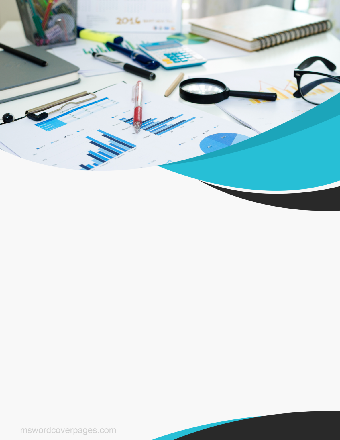 Economic Research Paper Cover Page Templates for Word | Save